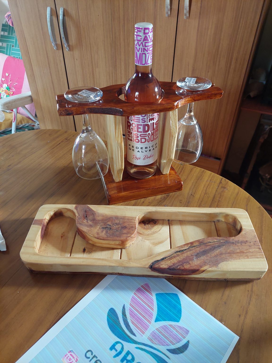 Porta Botellas en Madera : Catálogo