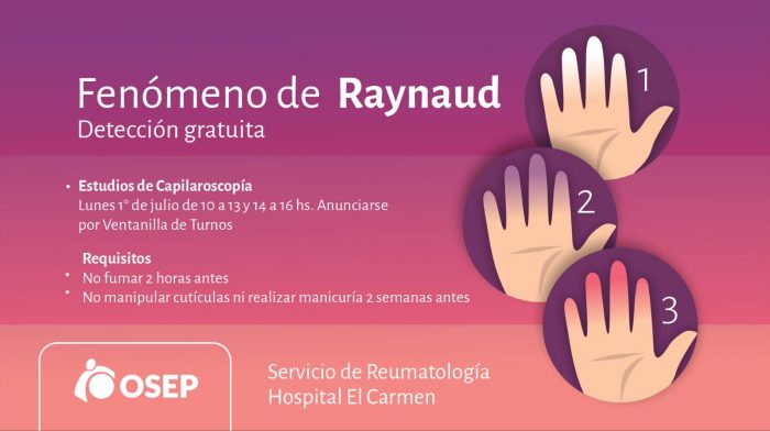Control gratuito para la detección del Síndrome de Raynaud : Prensa ...